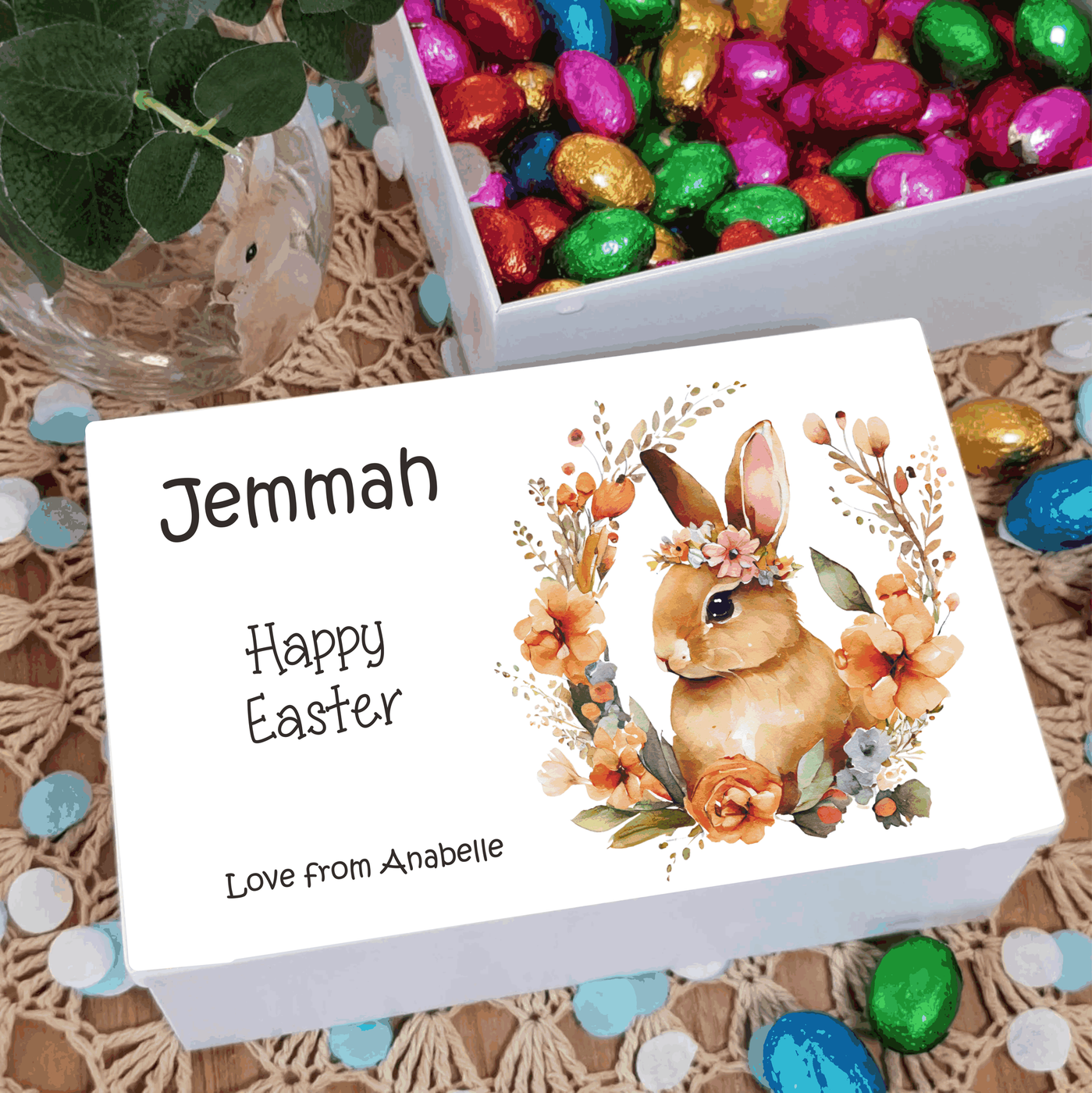 Personalised Easter Tin – Sweet Pea Creations