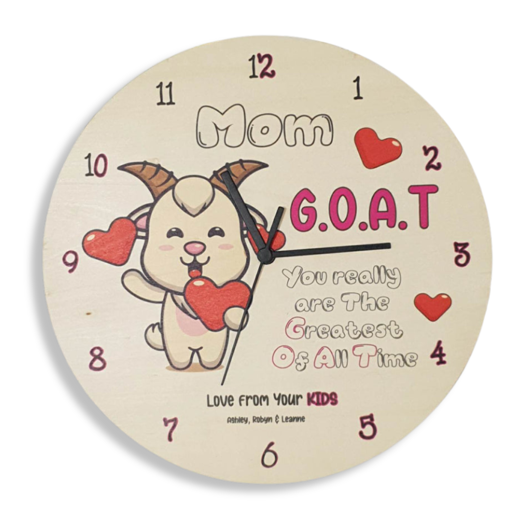 G.O.A.T Clock – Sweet Pea Creations