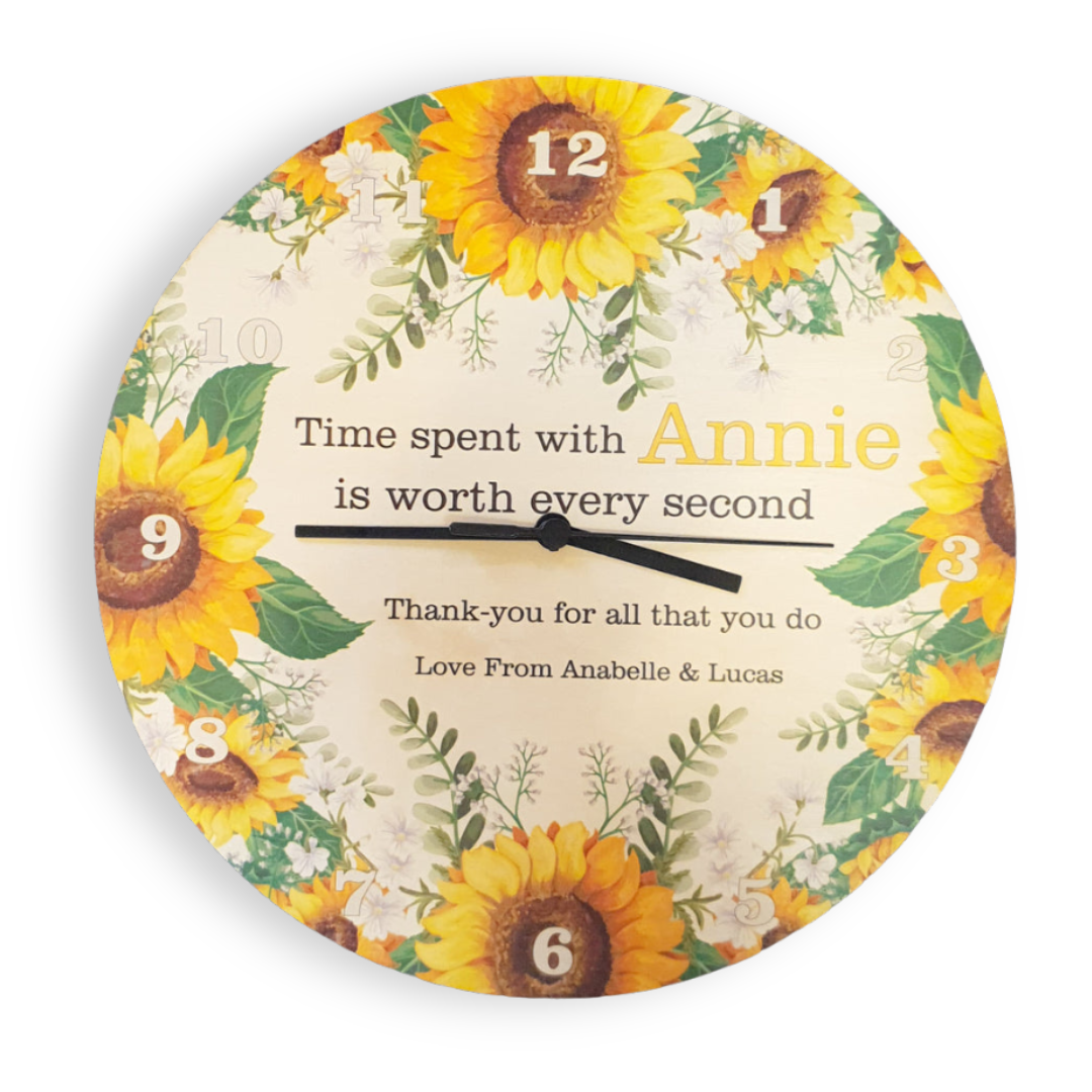 Sunflower Clock – Sweet Pea Creations