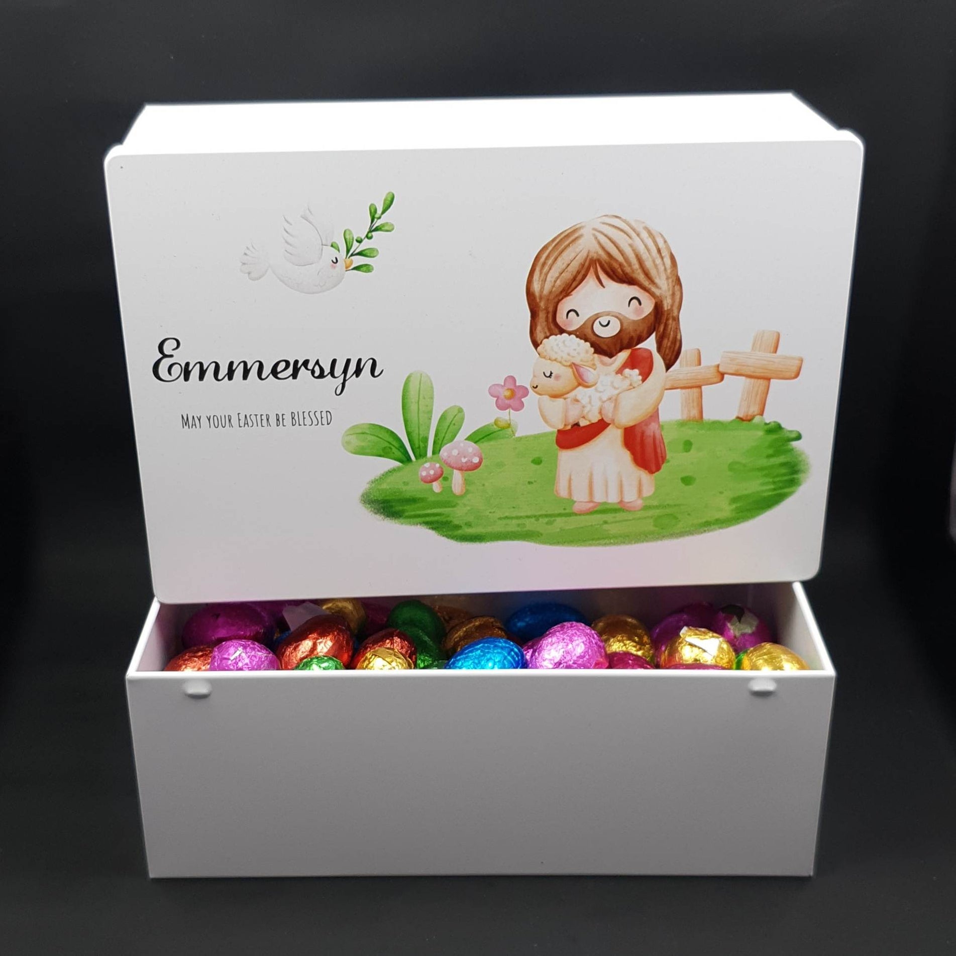 Personalised Easter Tin – Sweet Pea Creations